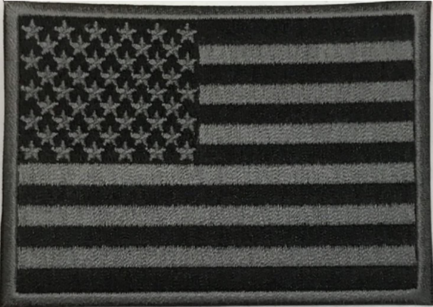 Amazon.com: Tactical USA Flag Patch, Black & Gray - Hook and Loop, 3 ...