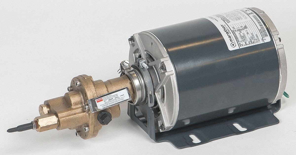 Rotary Gear Cast Iron Pump - Carbonator Mount - with 1/3hp motor 1/4 ...