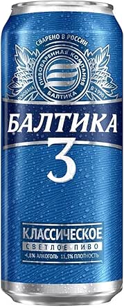 Amazon.co.jp: Baltika No. 3 [Russian 15.7 fl oz (450 ml) x 24 Bottles ...