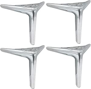 Amazon.com: BOCNYC Set of 4 Furniture Legs,Modern Metal Triangle ...