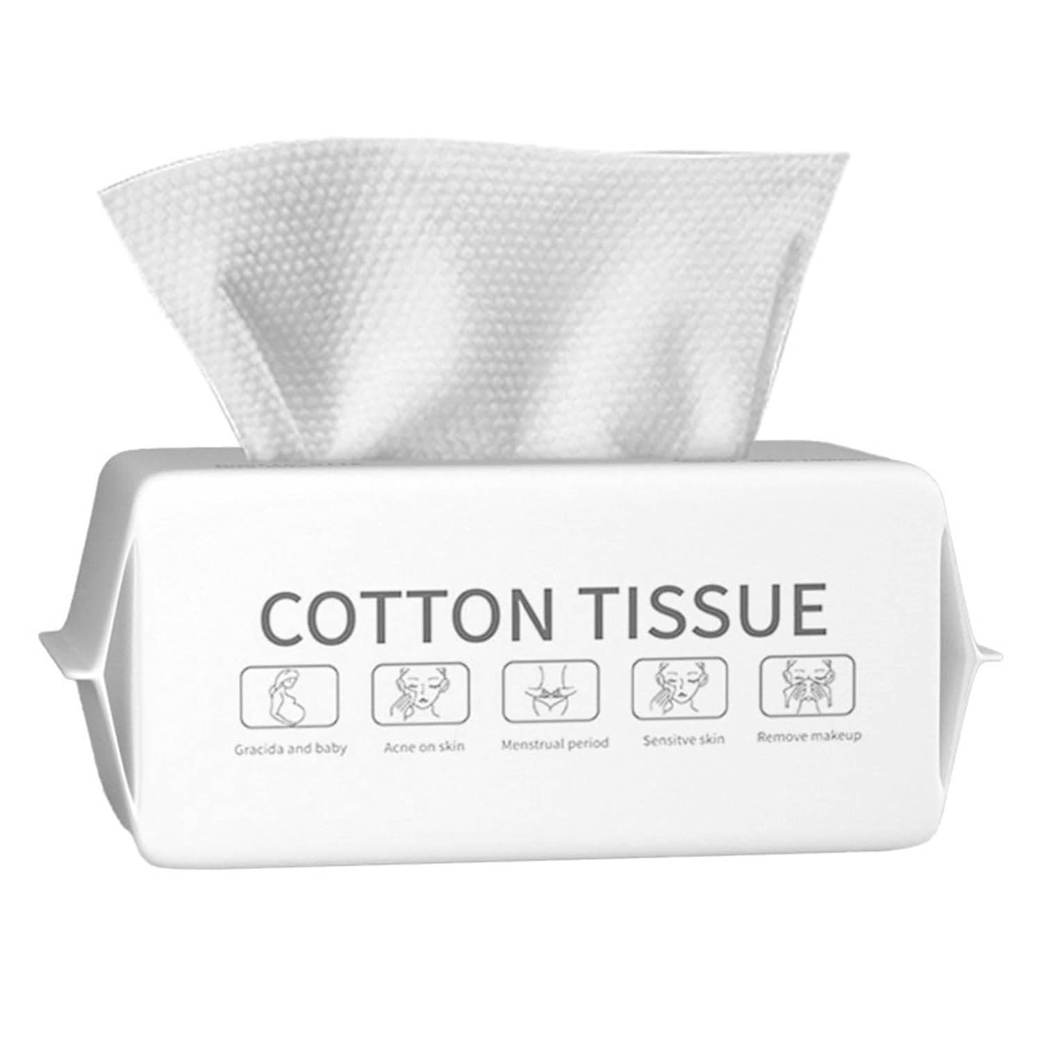 Amazon.com: Disposable Face Towels Cotton Clean Face Towel, 100 Count ...