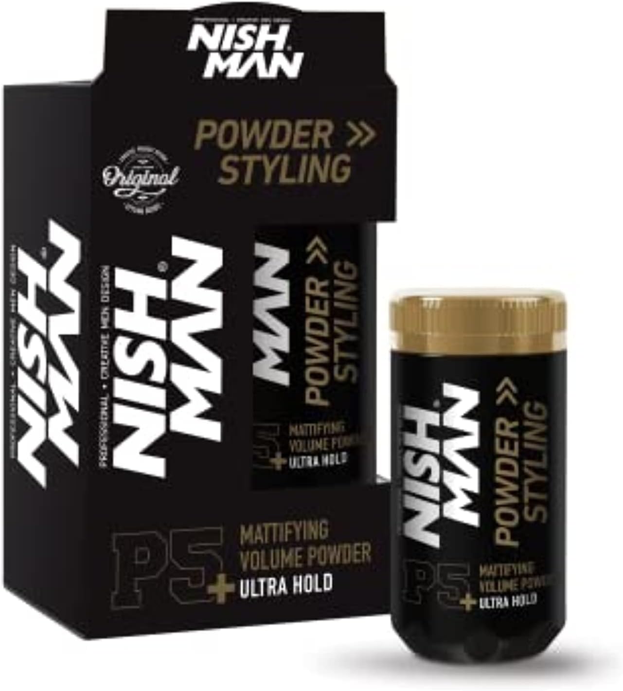 NISHMAN Hair Volume Powder, 20 gr | Light Control | Natural Matte Look ...