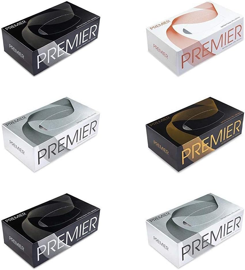 Premier Box Face Tissue Papers 100 Pulls 2Ply (Pack of 6, 600 Pulls ...