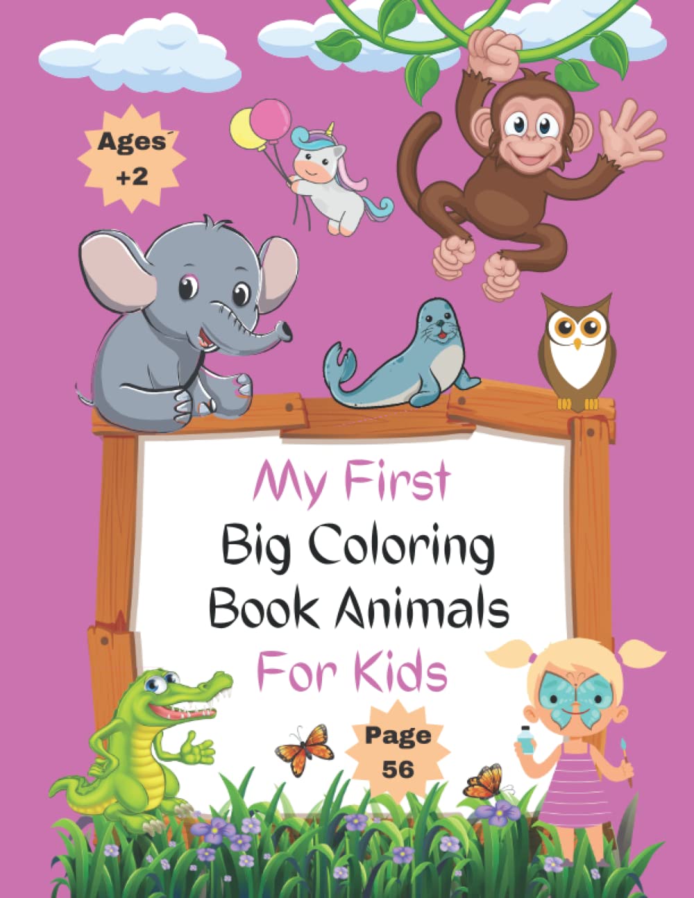 Buy My First Big Coloring Book Animals For Kids: Easy And Fun coloring ...