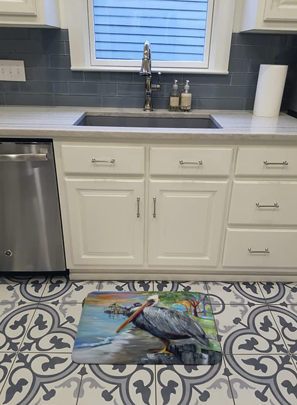 Caroline's Treasures Pelican View Floor Mat, 19" x 27", Multicolor