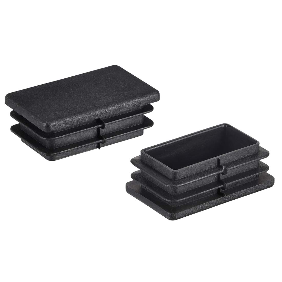 uxcell 40mm x 25mm Rectangle PP End Cap Desk Chair Furniture Leg Foot ...