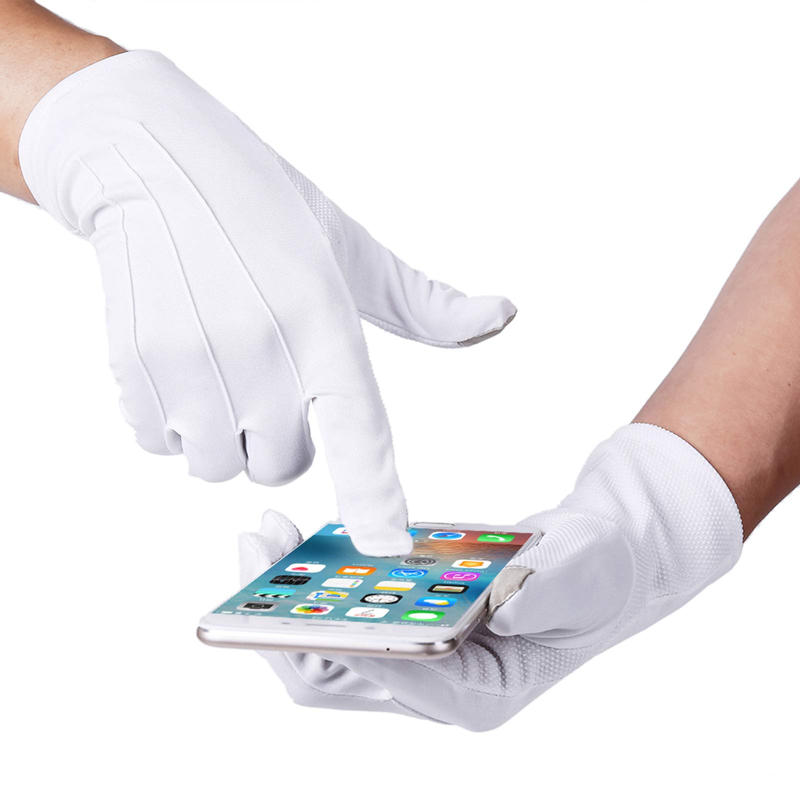 Snapklik.com : JISEN Men Plus Size Extended Nylon Cotton Gloves Police ...