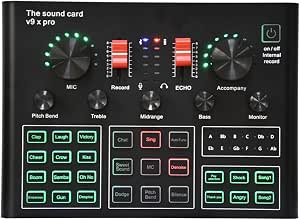 Amazon.co.jp: Sound Card Kit Professional Condenser Micro Bluetooth ...