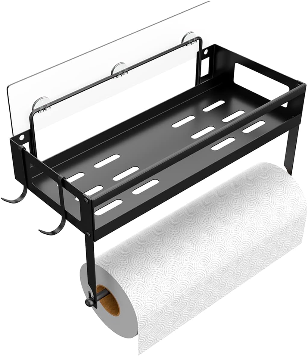 Amazon.com - ESOW Paper Towel Holder with Shelf Storage, 2-in-1 Wall ...