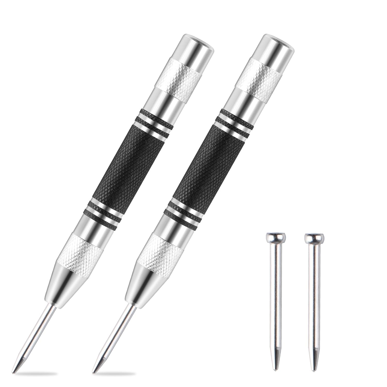 Amazon.com: Automatic Center Punch, 2pcs 5“ Spring Loaded Center Punch ...
