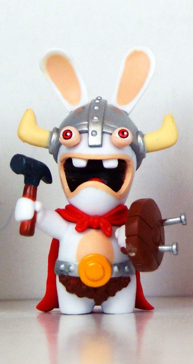 Amazon.com: Rabbids - Travel in Time - 2.75" Figure - Viking with ...
