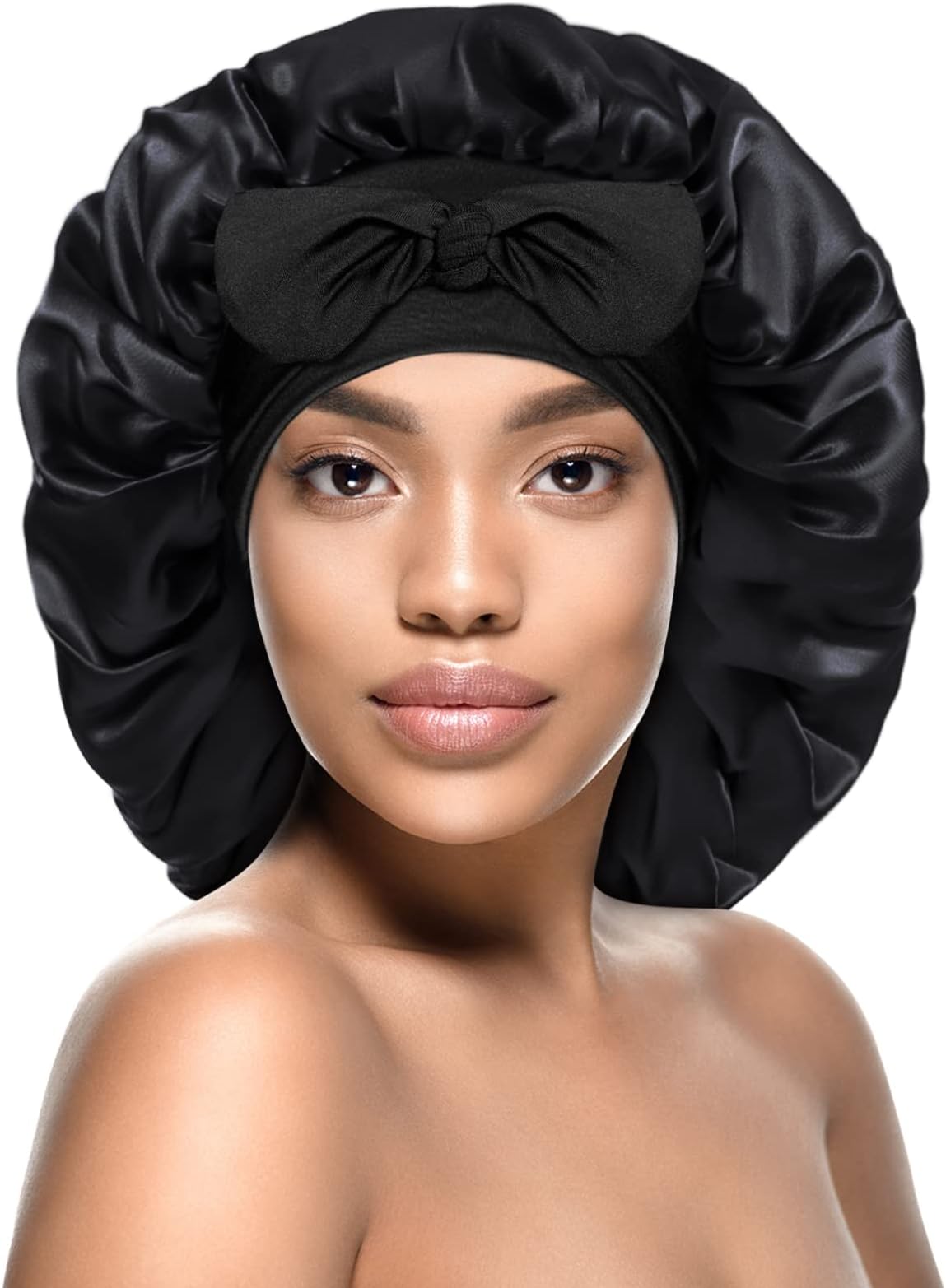 Amazon.com : Kenllas Silk Satin Bonnet for Women - 2 PCS Extra Large ...