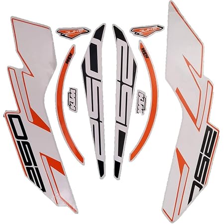 KTM Duke 250-390 Decal Wrap Slashed Design Body Kit : Amazon.in: Car ...