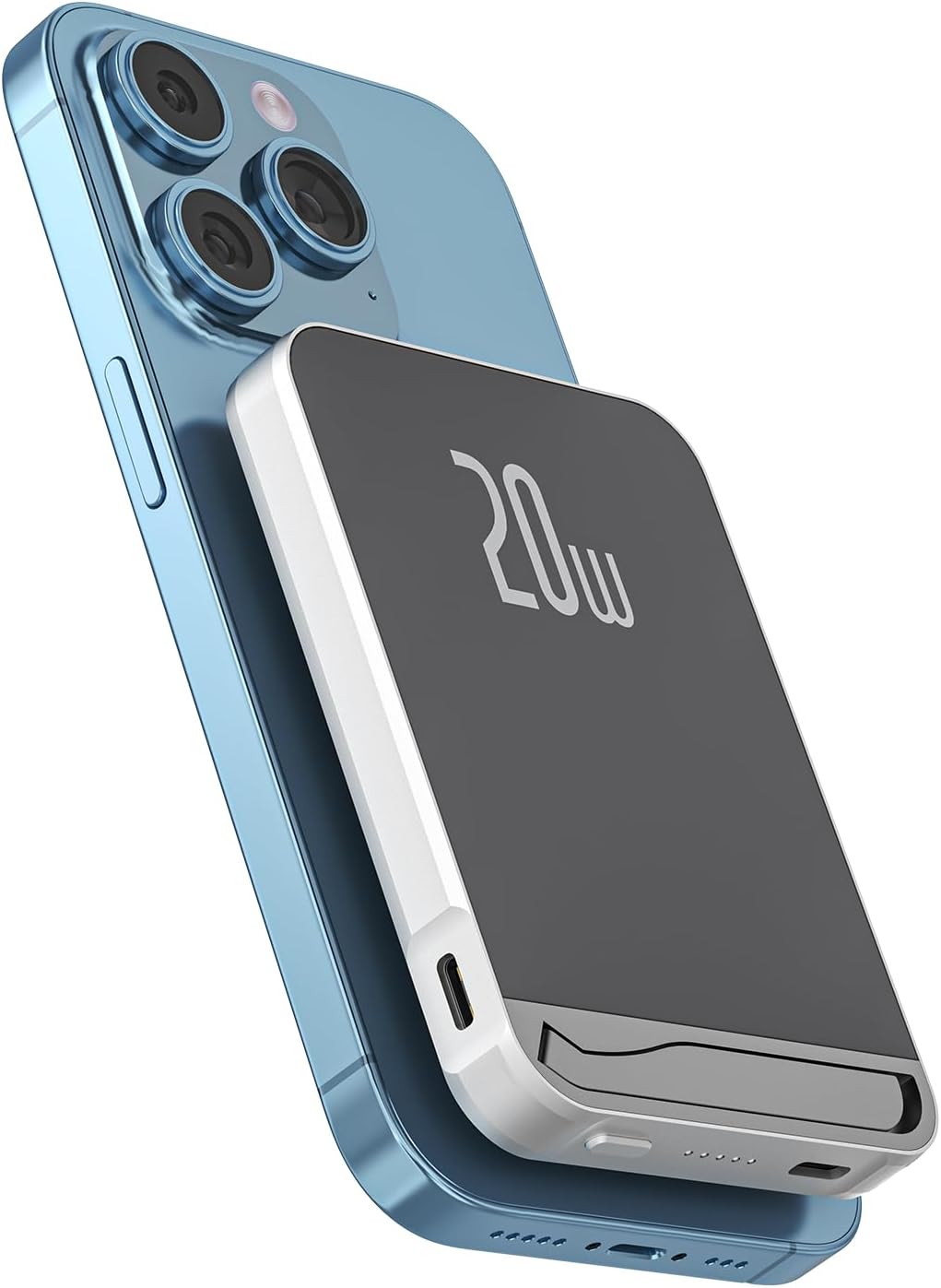 Amazon.com: NEWDERY 10000mAh Magnetic Battery Pack, Power Bank PD 20W Fast Charging, Wireless ...