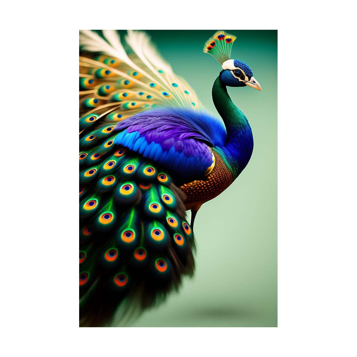 Peacock Color Background