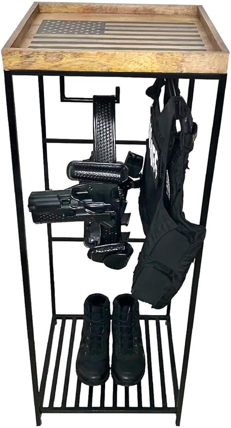 Amazon.com: Guard The Line Police Gear Rack - Law Enforcement and ...