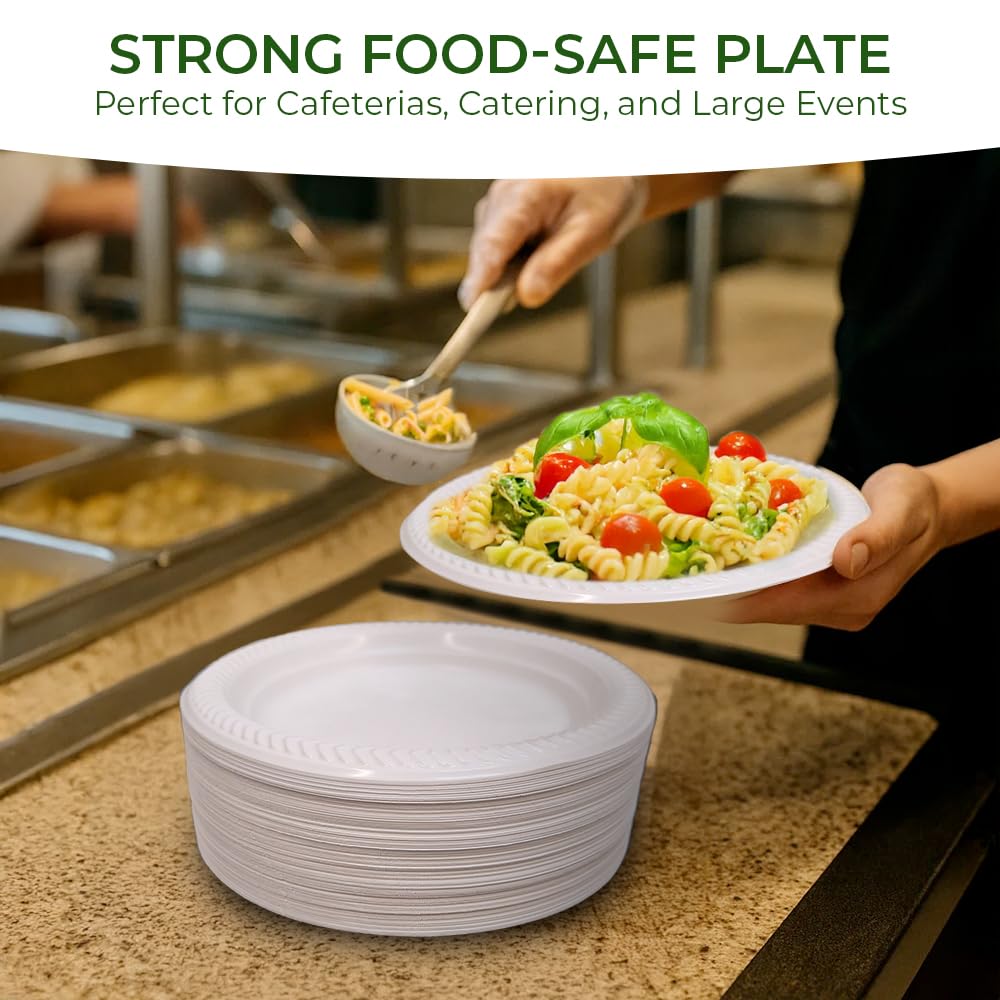 Snapklik.com : Betta 6-Inch Disposable Plastic Dessert Plates, White ...