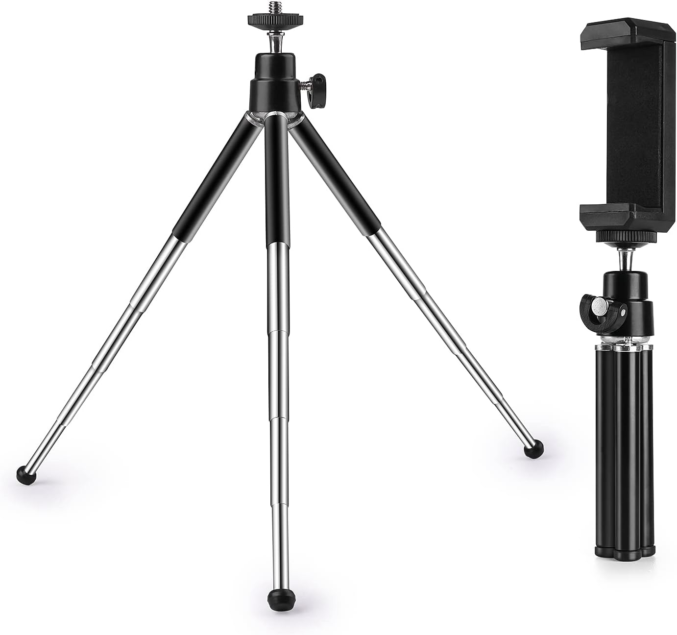 Amazon.com: Mini Tripod for Webcam and Phone, 4-9 inch Metal Extendable ...