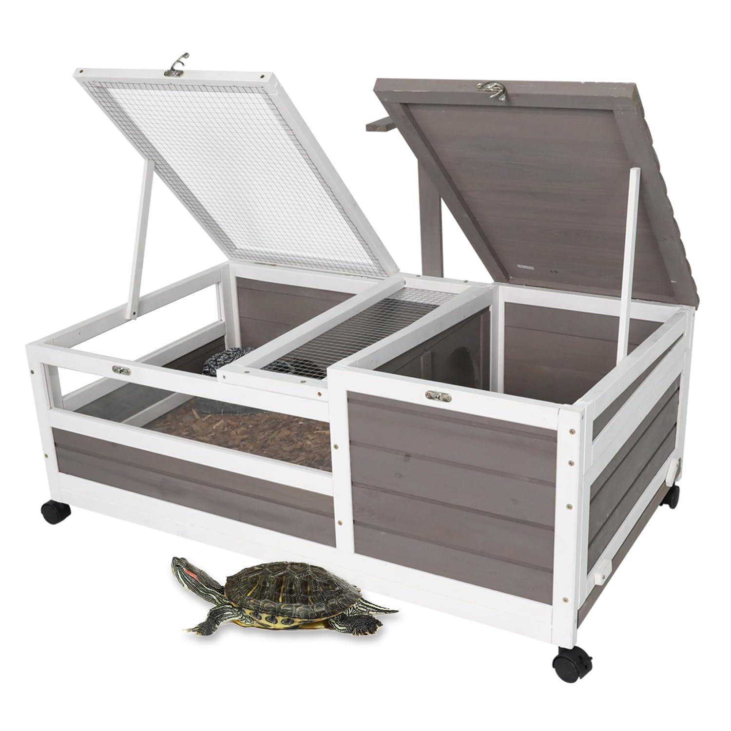 Snapklik.com : Ketive Tortoise Habitat Large Wooden Tortoise House ...