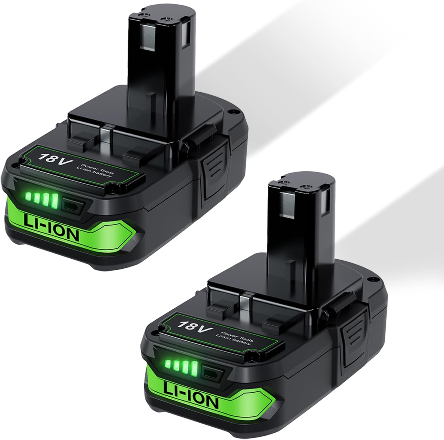 Amazon.com: 2Pack 3.8Ah Replacement for Ryobi 18V Battery Compatible ...