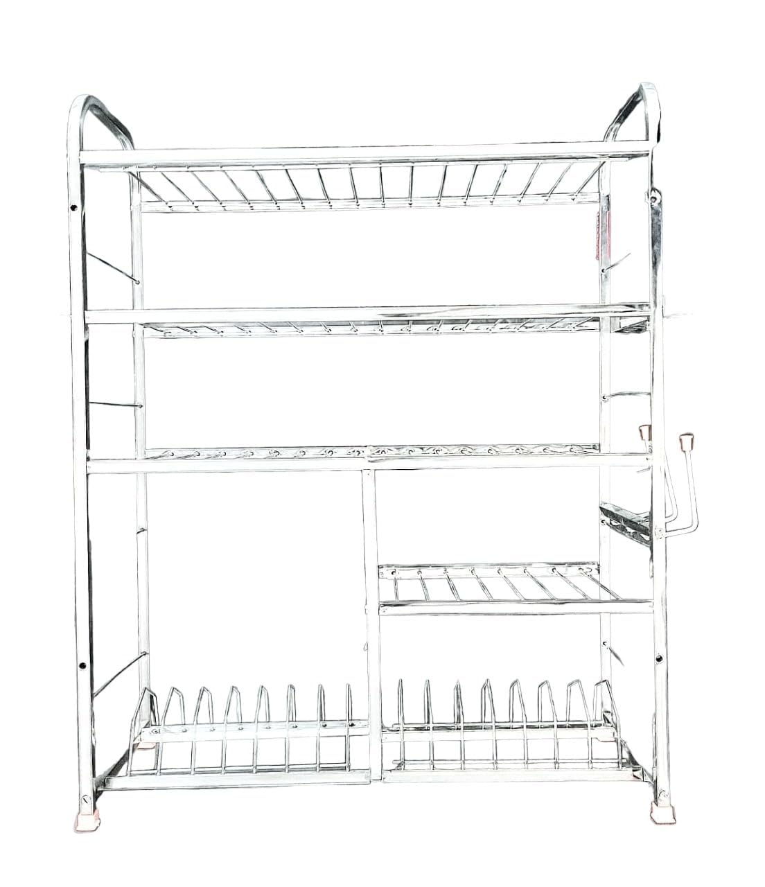 JMTC Wall Bartan Stand, Kitchen Rack (24X30 Inch) Kitchen Utensils Dish ...