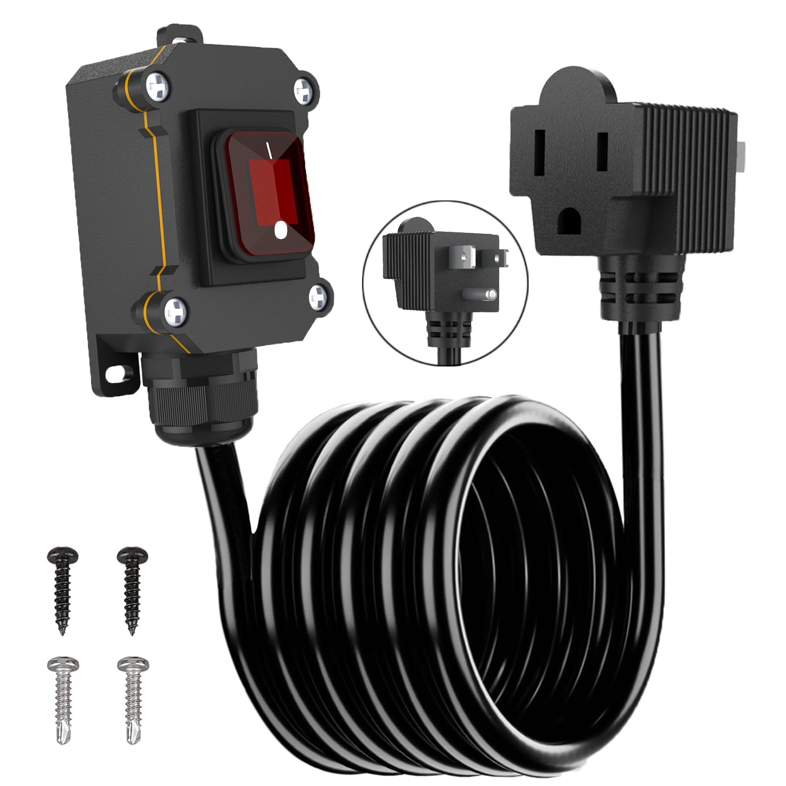 Amazon.com: PAGUO Extension Cord with 14AWG Cable Piggyback Plug(3 ...