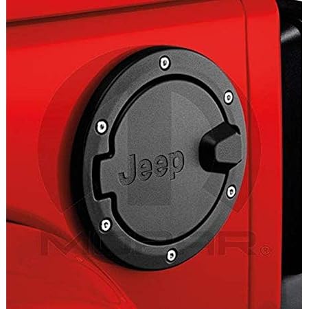 Amazon.com: Mopar 82215122 Cast Aluminum Fuel Door Jeep Wrangler ...