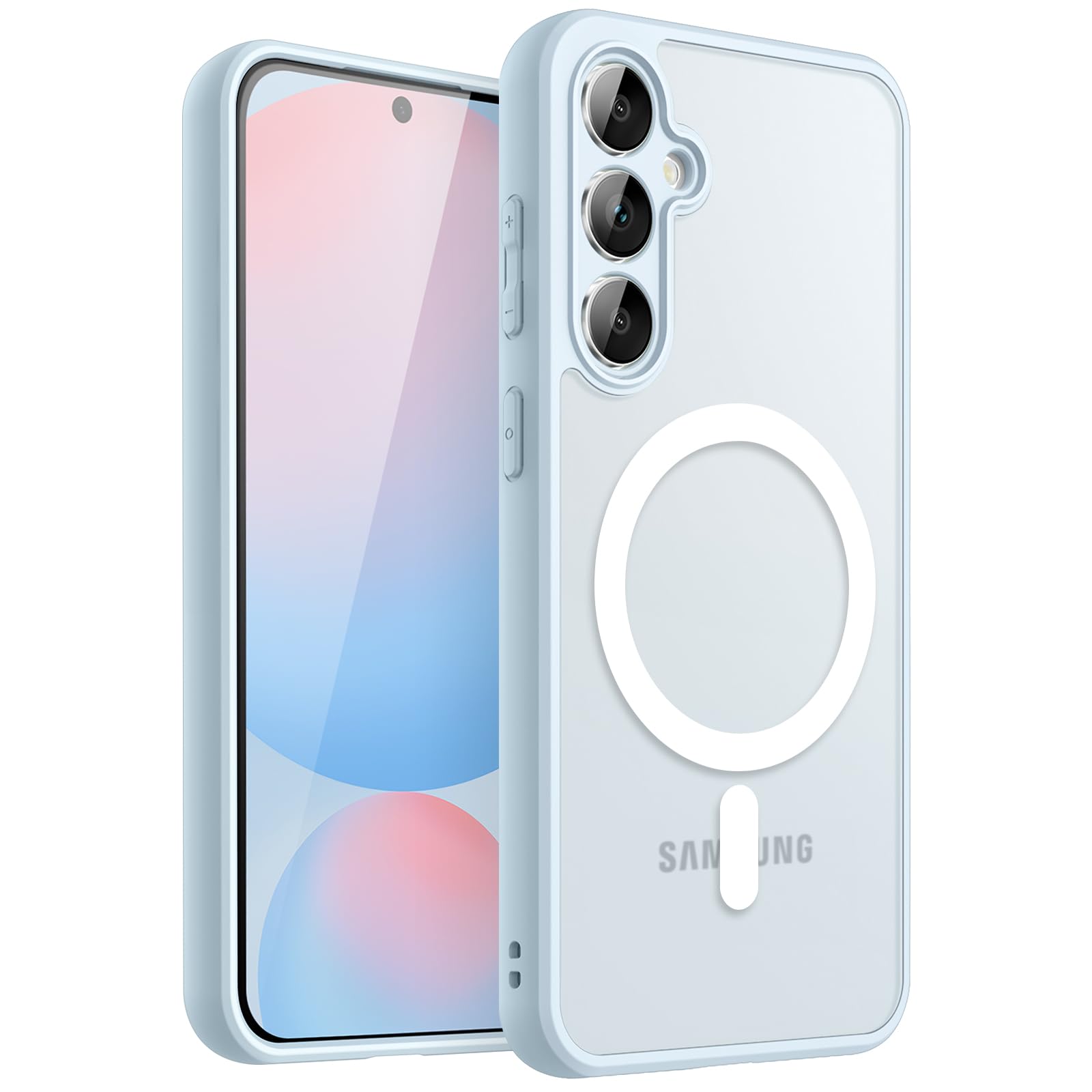 JETech Magnetic Case for Samsung Galaxy S24 FE, Compatible with MagSafe, Translucent Matte Back ...