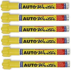 Amazon.com: Generic Auto Writer Autowriter PENS - 6 Yellow Auto Writers ...