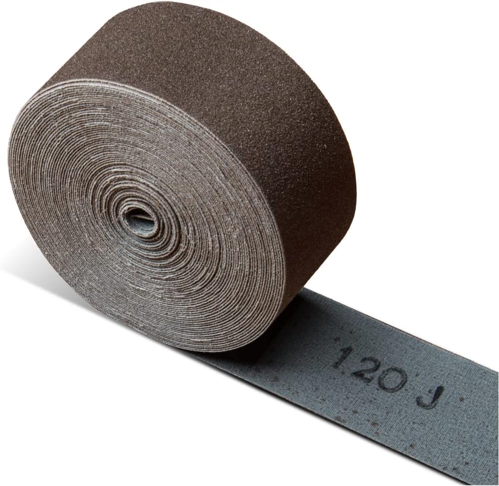 POWERTEC 49000 120 Grit Emery Cloth Sanding Paper Roll, 1-1/2-Inch x 10 ...