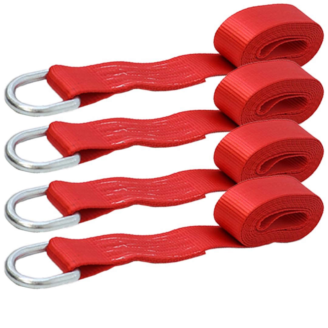 Snapklik.com : Boxer 2 In X 10 FT Red Lasso Tow Strap