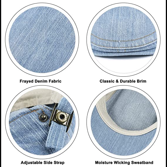 Buy Devil Men Blue Denim Golf Cap/Devanand Style Cap (Light Blue) (Pack ...