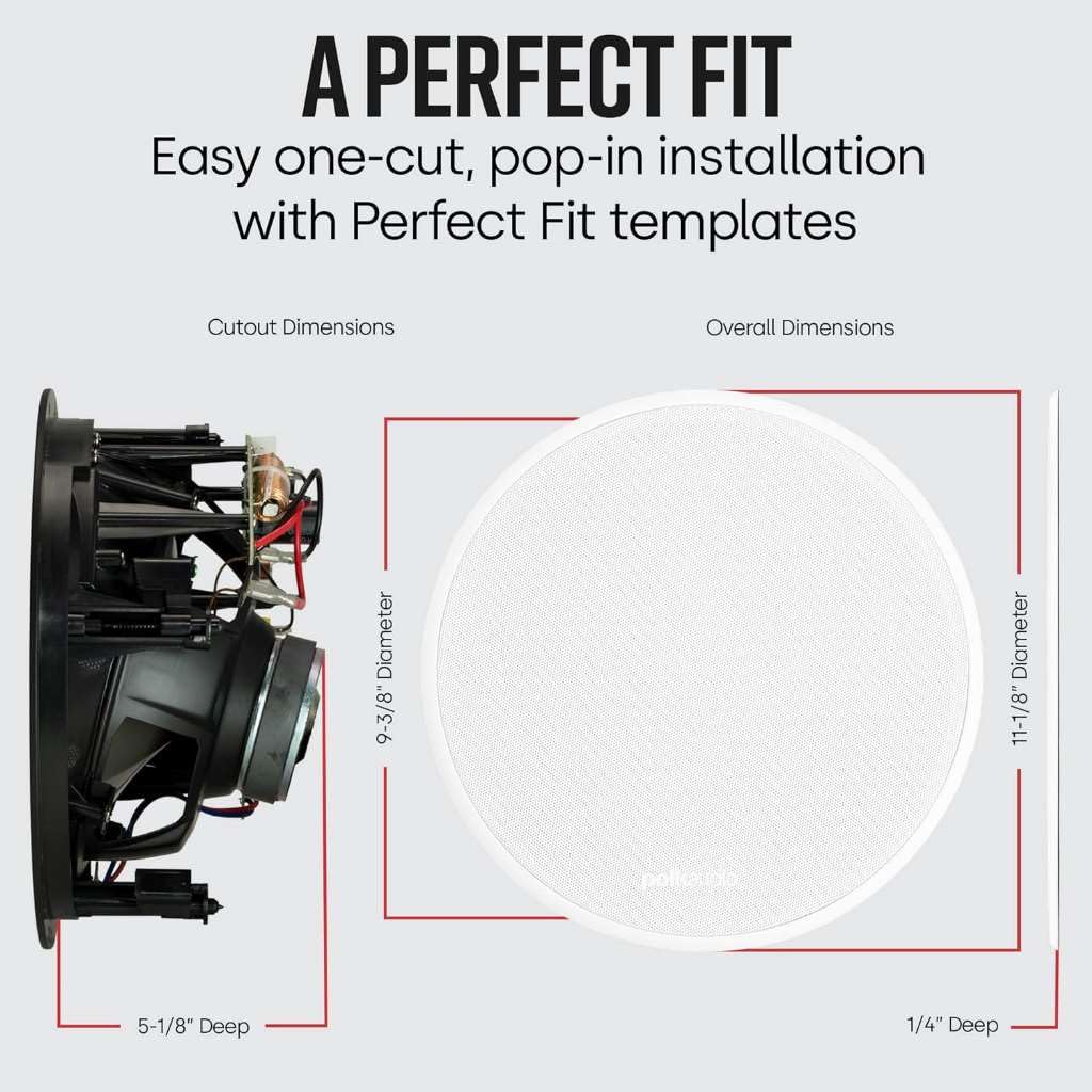 Snapklik.com : Polk Audio 80F/X-RT in-Ceiling 2-Way Round Surround ...