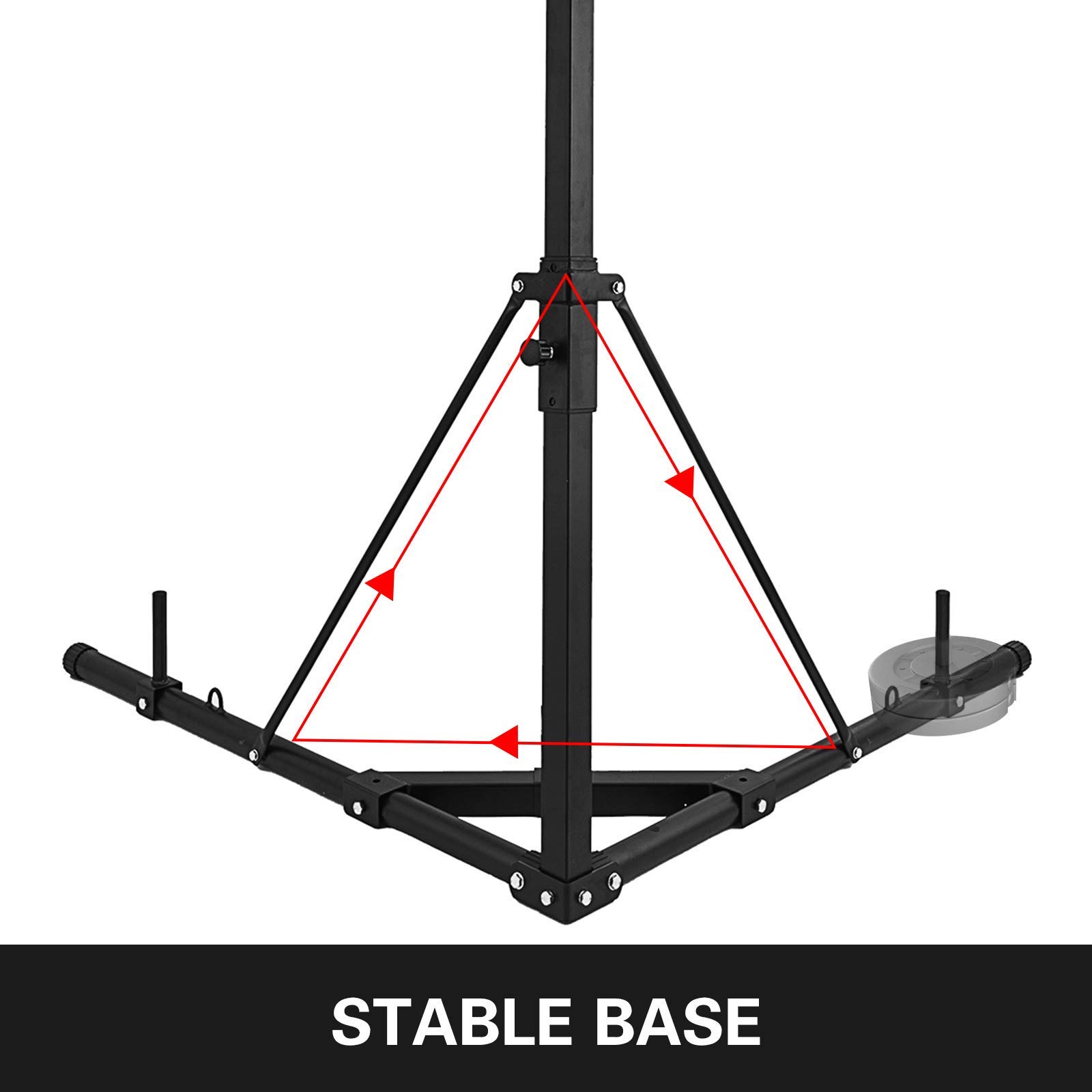 Happybuy Folding Boxing Heavy Bag Stand, Height Adjustable Sandbag Rack ...