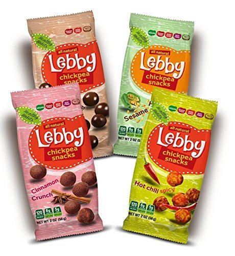 Amazon.com: Lebby Snacks 12 Count, Roasted Chickpeas, Variety Pack