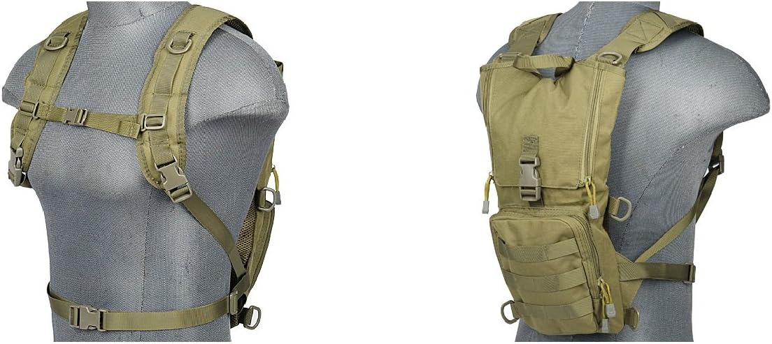 Amazon.com : Lancer Tactical Lightweight Airsoft Hydration Pack - OD ...