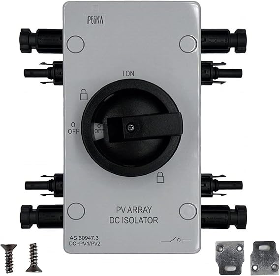 KarlKers IP66 Solar PV DC Quick Disconnect Switch 64 Amp, 1000V Solar ...