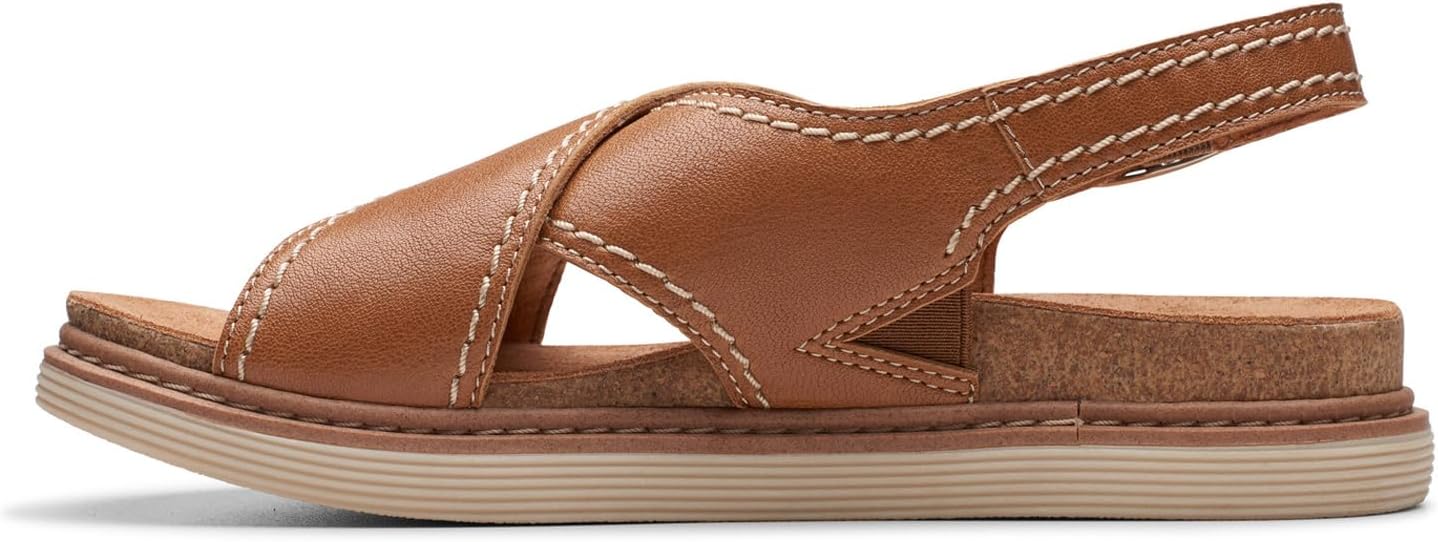 Amazon.com | Clarks Women's Arwell Sling Flat Sandal | Platforms & Wedges