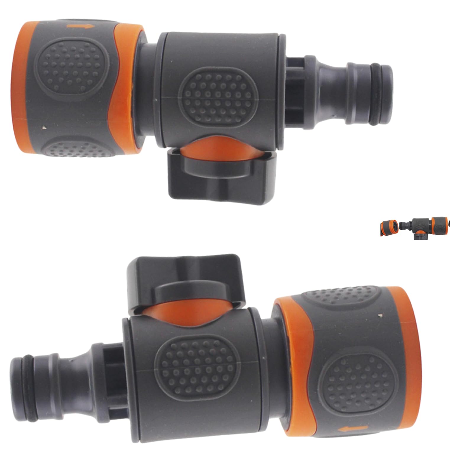 GHYJHS 2 PCS Quick Release in Line Shut Off Valve Professional Hose ...