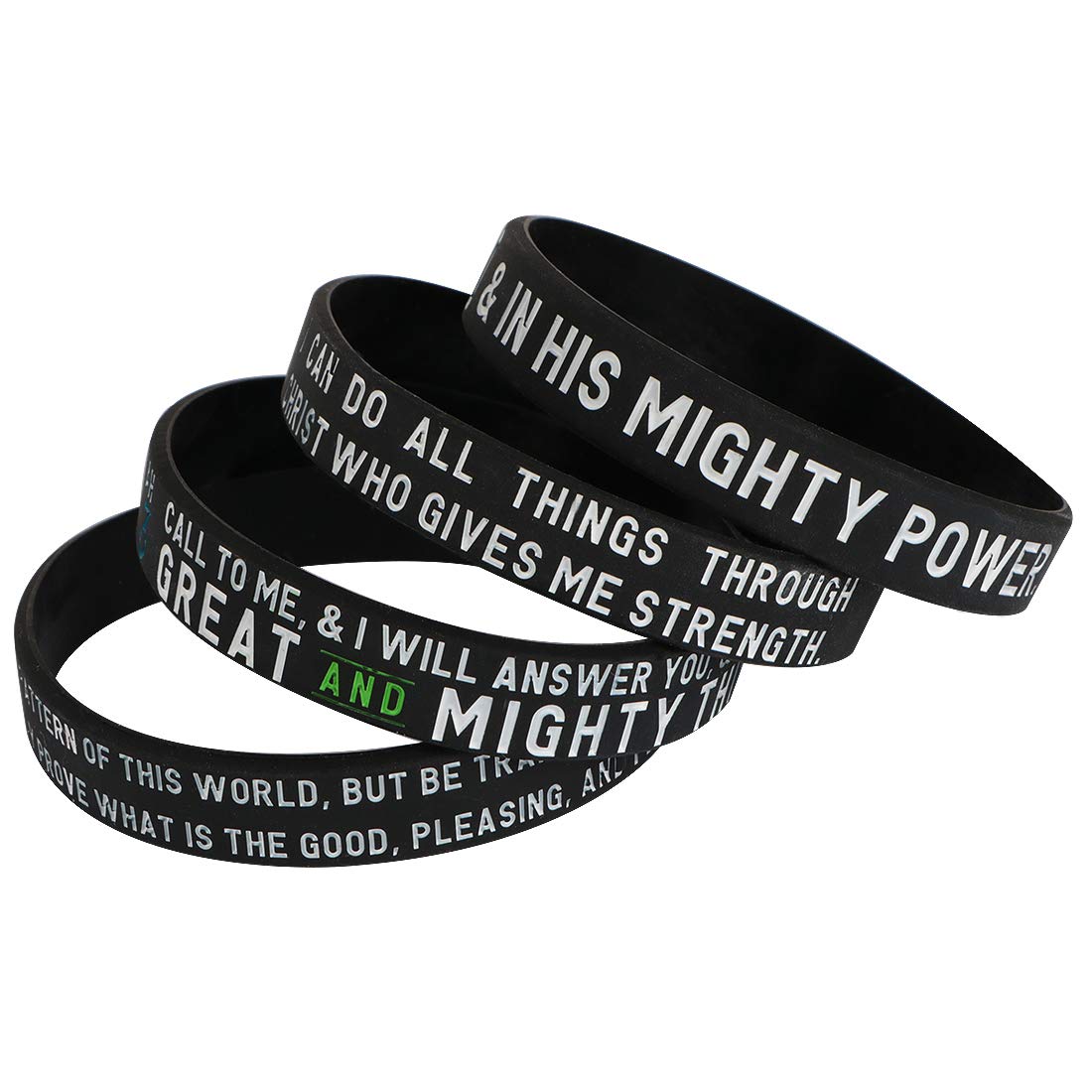 Snapklik.com : Kilofly 4pcs Christian Religious Scripture Bible Verse ...
