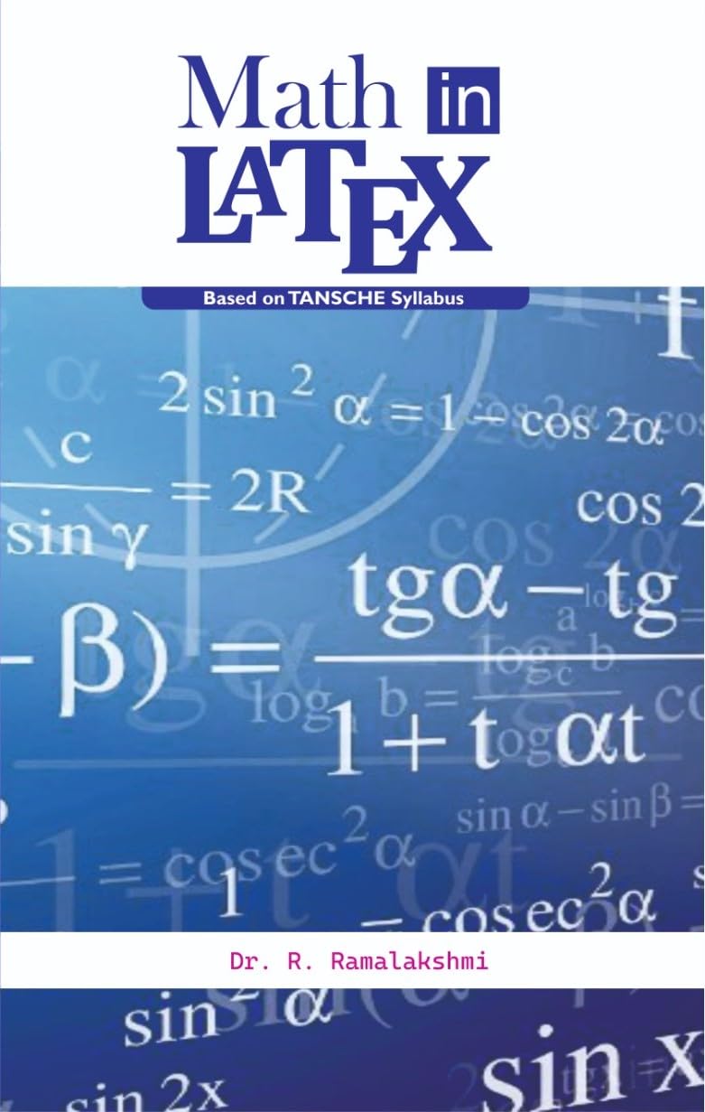 Buy MATH IN LATEX - Based on TANSCHE syllabus Book Online at Low Prices ...