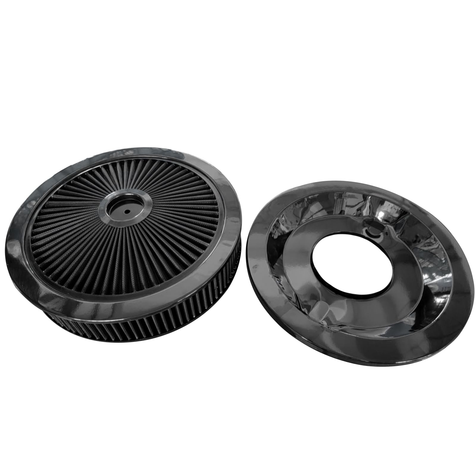 Rodspeedracing RSRA6410b 14" Round Super Flow Air Cleaner Kit ...