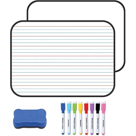 Amazon.com : Double-Sided Dry Erase Board - Lined & Ruled Writing ...