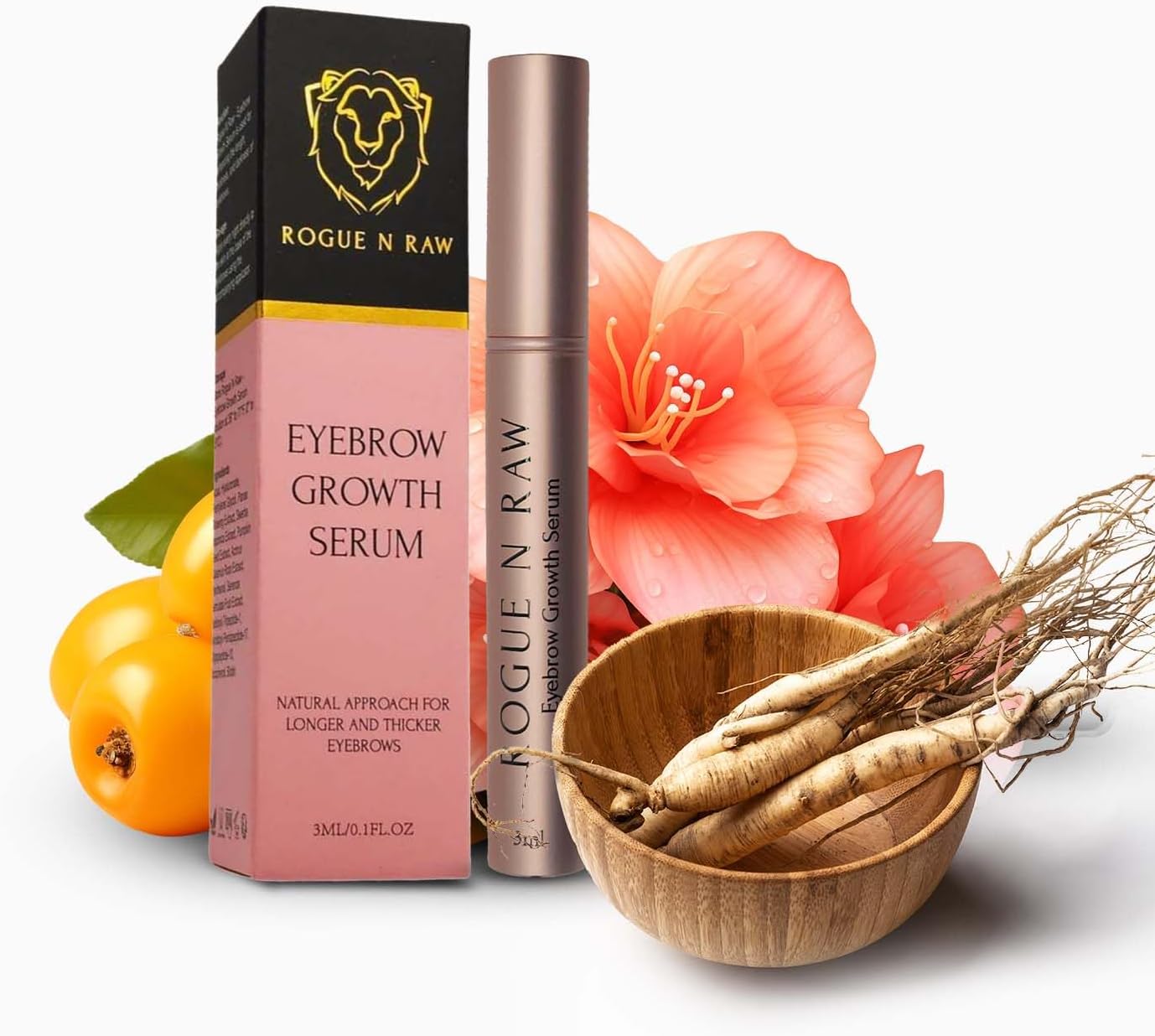 Amazon.com: Rogue N Raw - Eyebrow Growth Serum – 3ml Natural ...