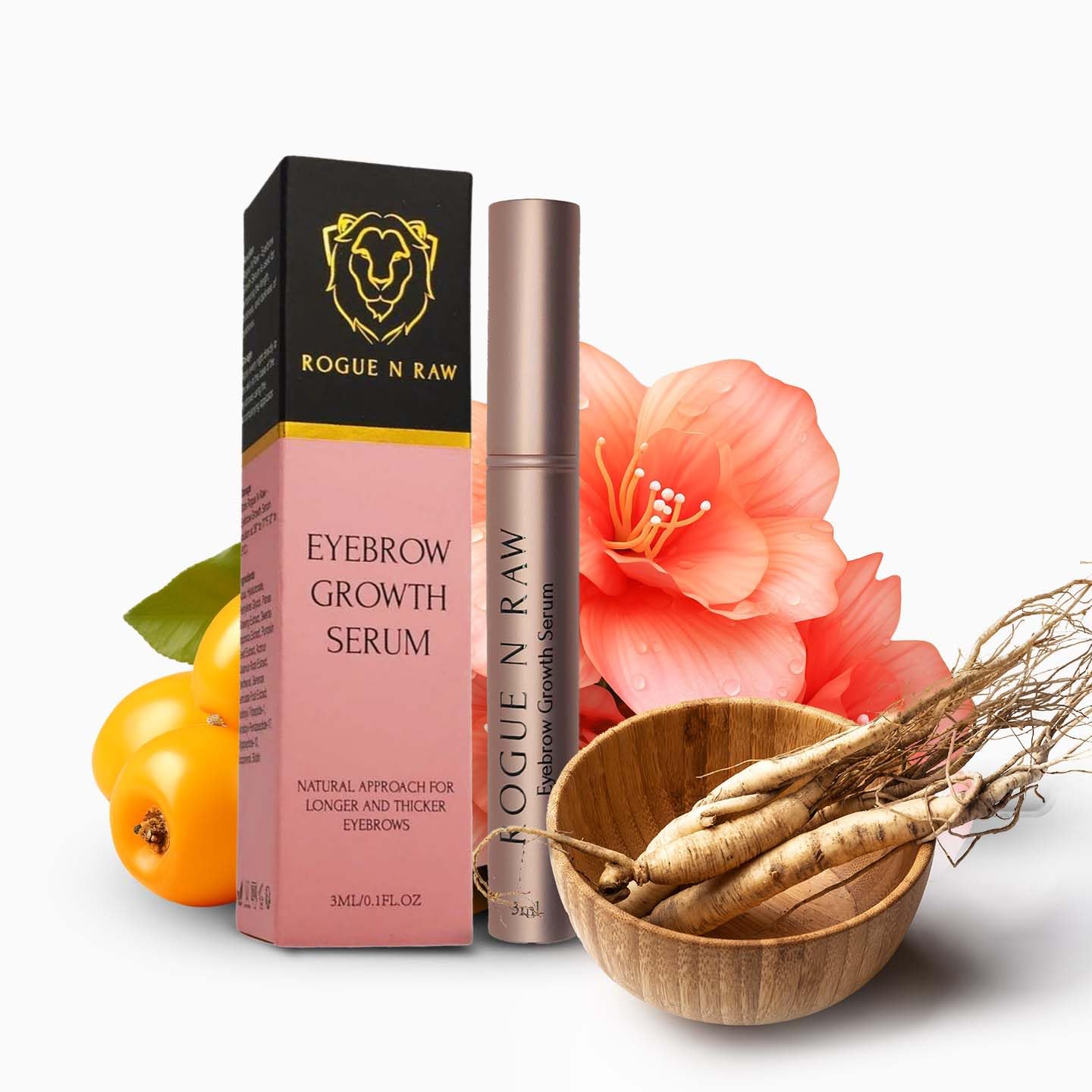 Amazon.com: Rogue N Raw - Eyebrow Growth Serum – 3ml Natural ...