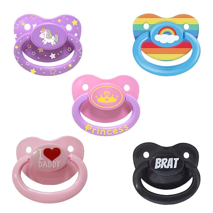 Buy Littletude Adult Sized Pacifier Variety 5 Pack Dummy for Adult ...