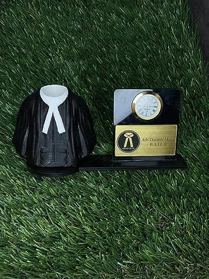 HNA GIFTING Plastic Smart Slide Advocate Pen Stand Coat Shape Pen ...