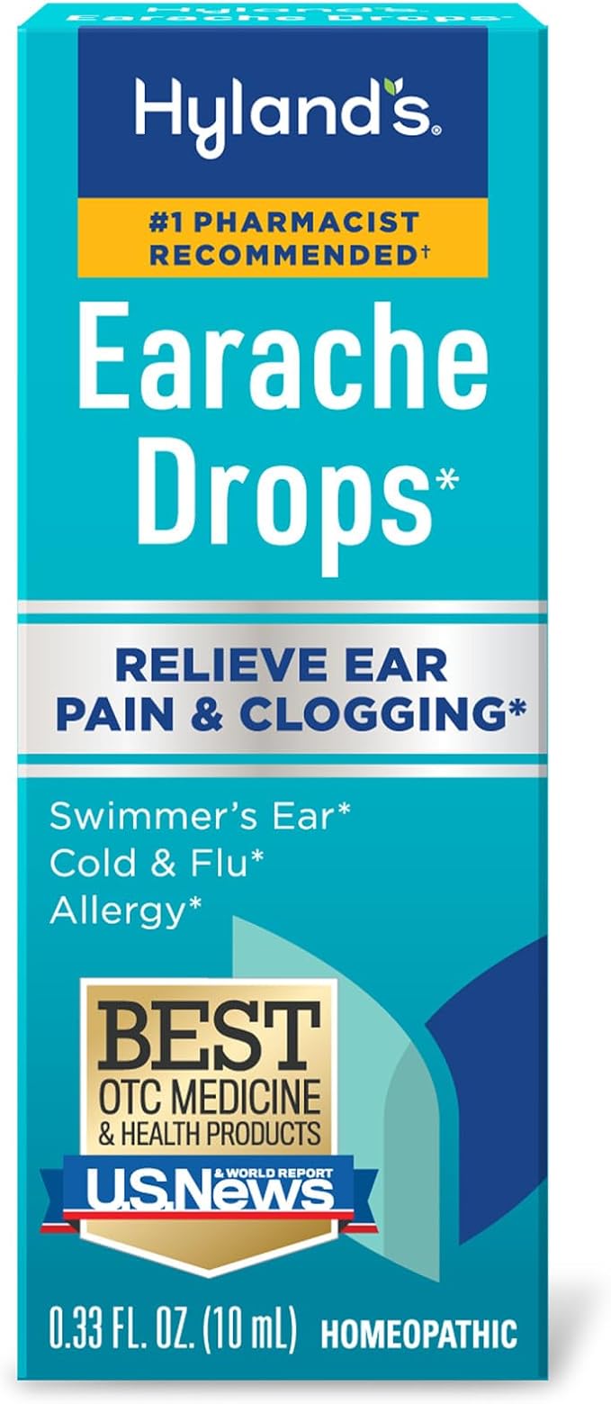 Amazon.com: Hyland's Earache Drops, Natural Relief of Swimmer's Ear ...