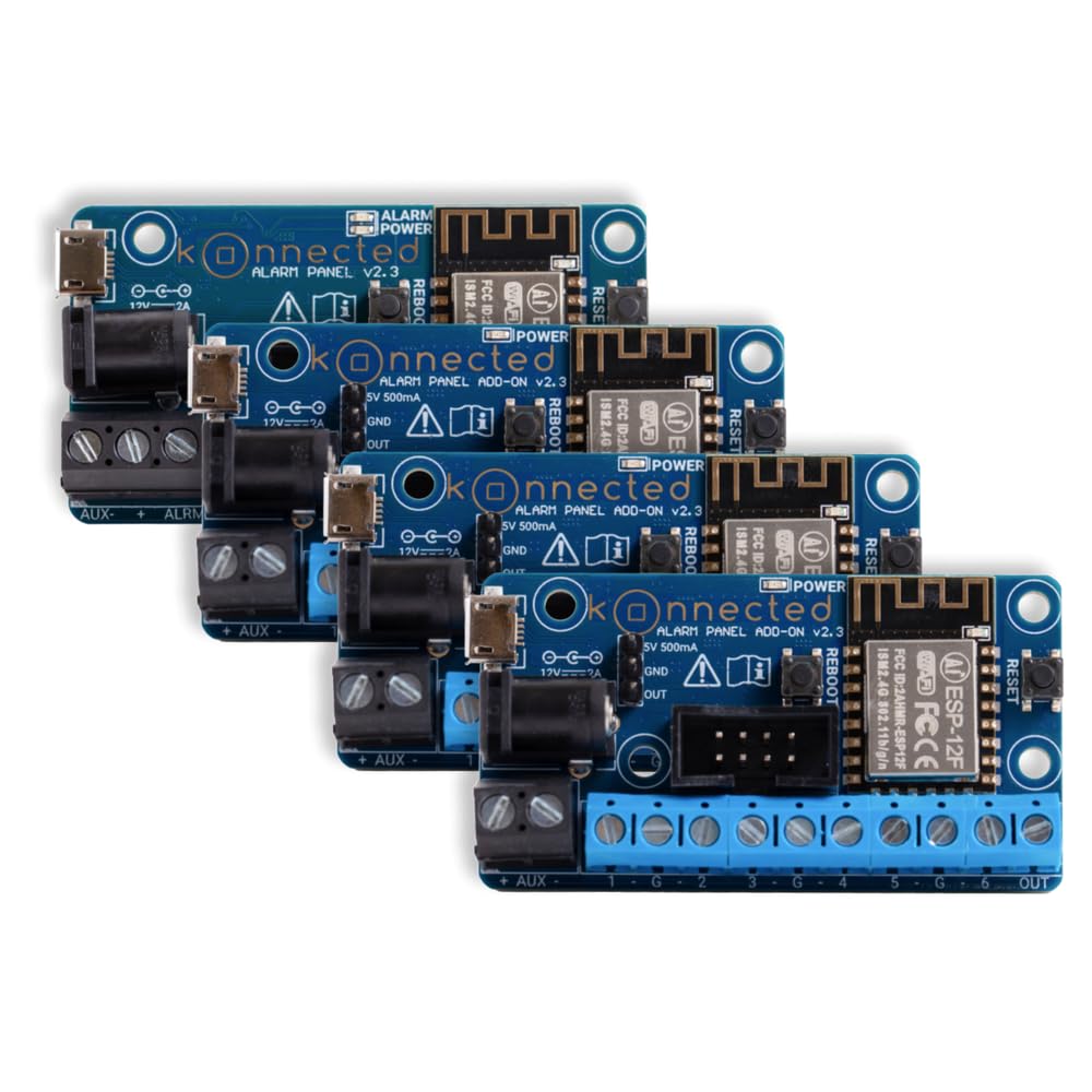 Buy 24-Zone Wired Smart Alarm Panel Kit - Konnected Alarm Panel - Make ...