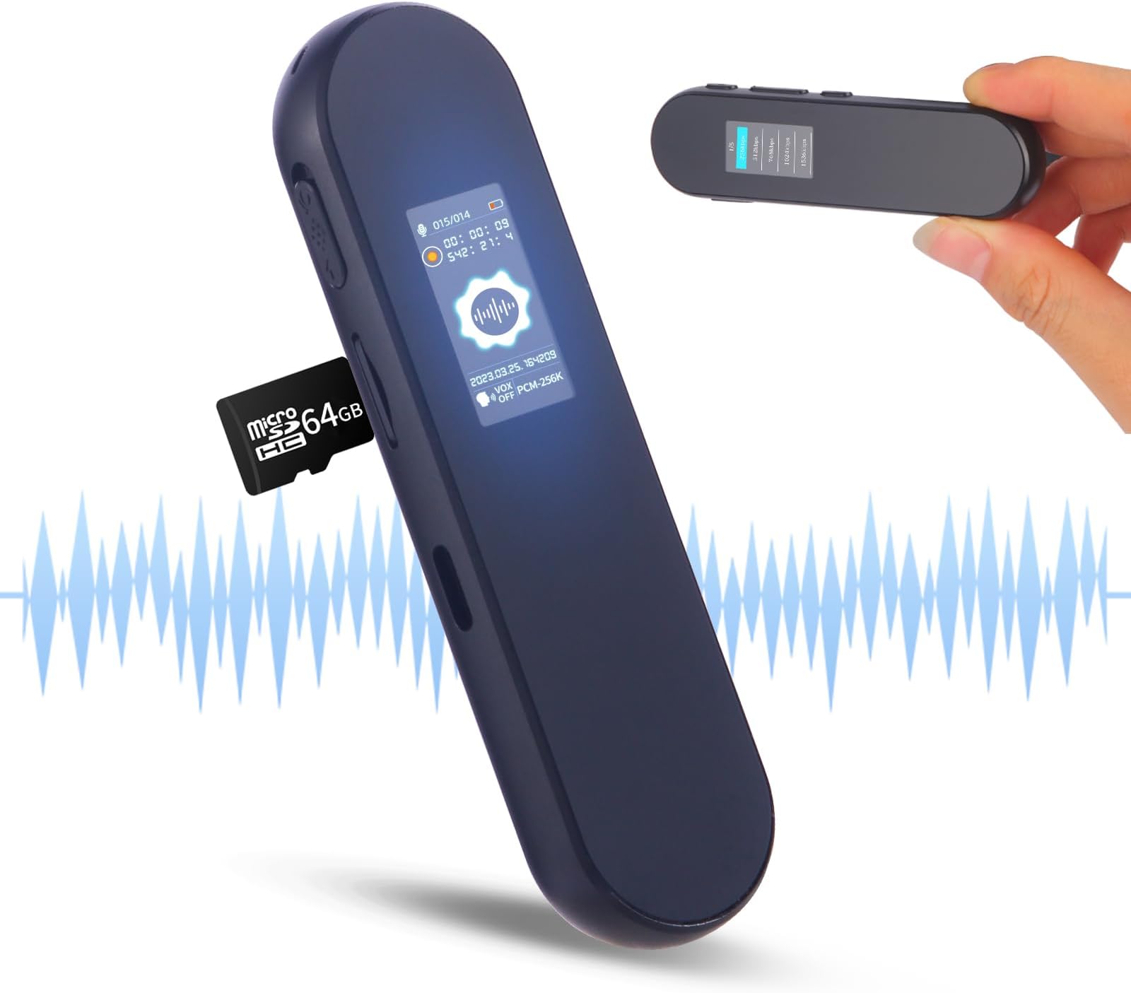 Amazon.com: 64G Digital Voice Recorder with 512 Hours Recording ...